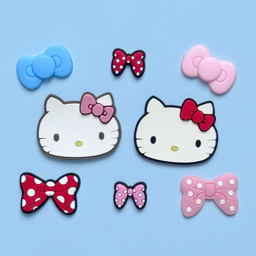 Pvc Soft Silicone Cute Sanrio Hello Kitty kt Cat Bowknot diy Water Cup ...