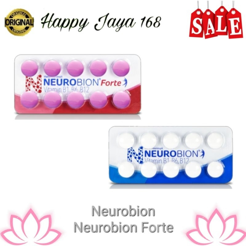 Neurobion White & Neurobion Forte Tablet Strip XETR | Shopee Malaysia