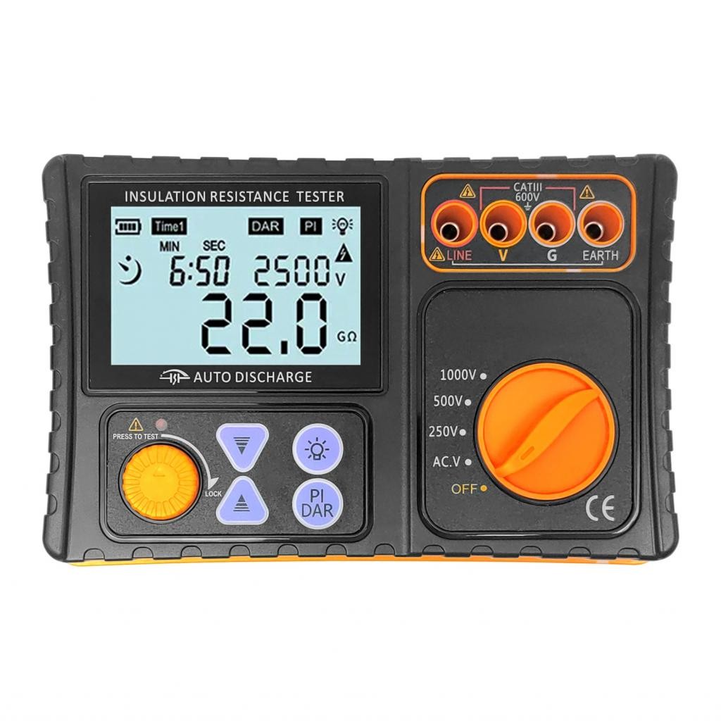 sudi-my Dual Voltage Digital Insulation Tester LCD Display Buzzer Alarm ...