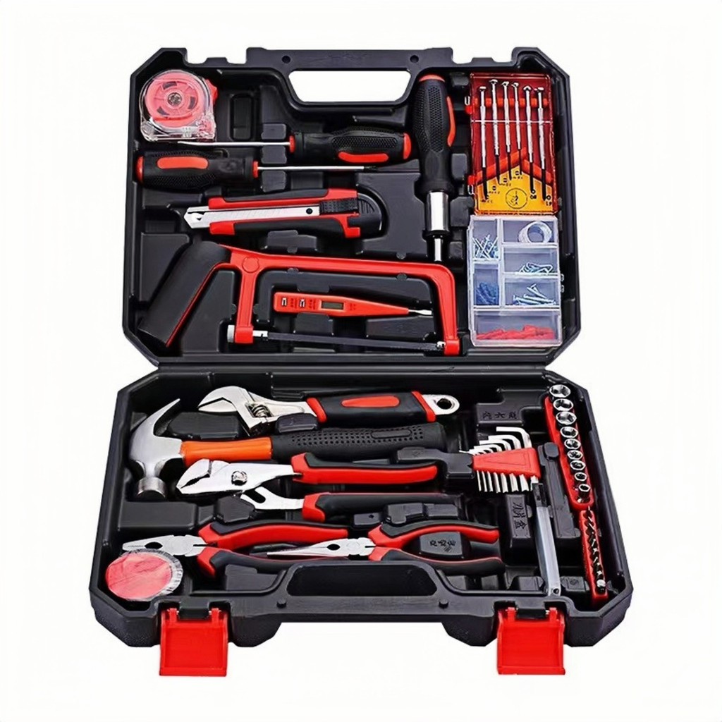 Set Kotak Alat Rumah Serbaguna, Kit Perkakasan untuk Juruelektrik ...
