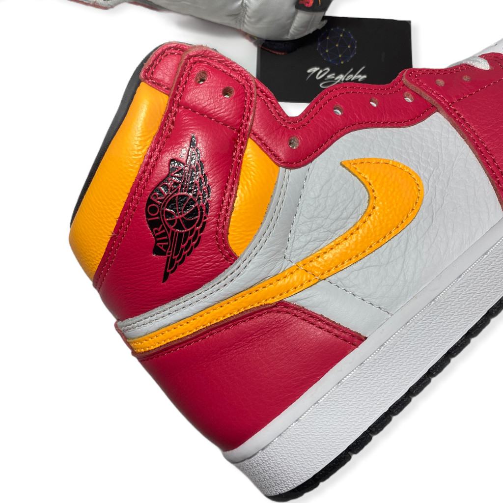 Nike Air Jordan 1 Retro High OG Light Fusion Red UK8 | Shopee Malaysia