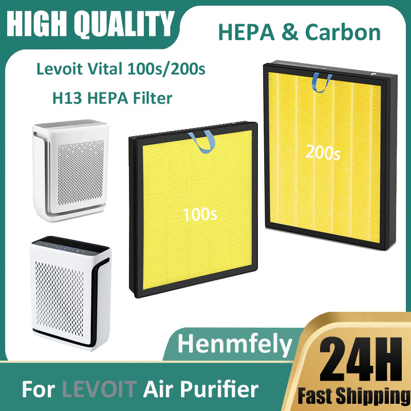 Levoit Vital 100s/200s Pets Air Purifier H13 HEPA Replacement Filter ...
