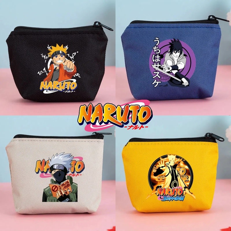 Naruto Wallet Canvas Waterproof Change Storage Bag Coin Change Wallet ...