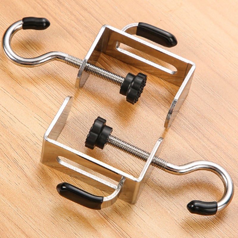 LEFT 360° Rotatable Steel Table Hooks - Detachable, Non-Destructive ...