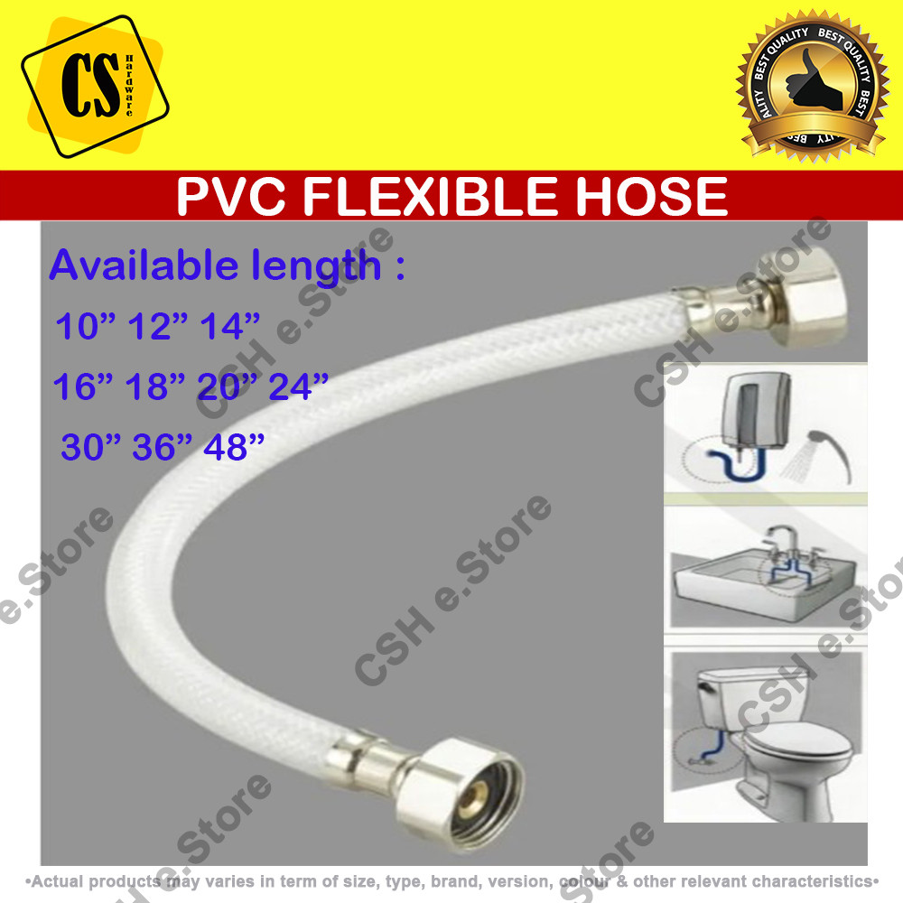 PVC Flexible Connection Pipe Hose Sanitary Fitting PVC inlet Flexible ...