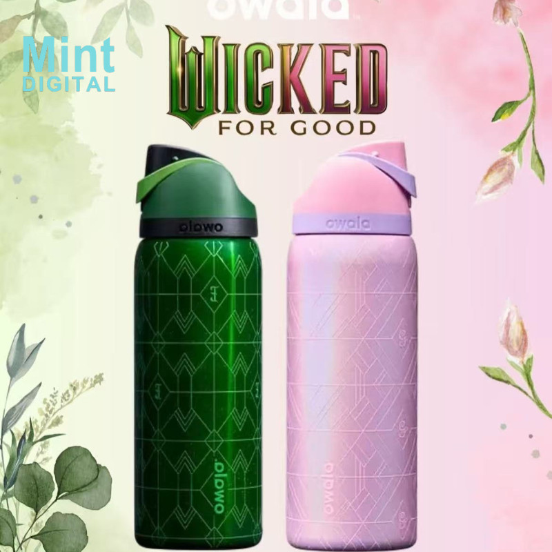 Owala FreeSip × Magic Legend Limited Edition Elphaba & Glinda 32oz Cool ...