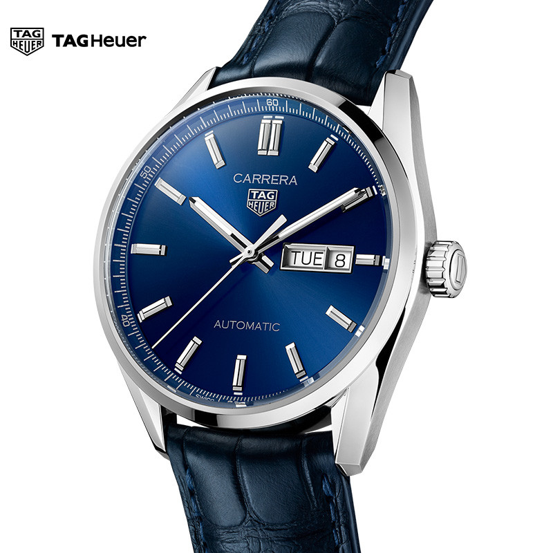 TT.TAGE Heuersee Carla Series Blue Calendar Mechanical Men's Watch ...