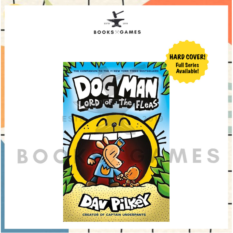 Dog Man: (Book 5) Lord of the Fleas by Dav Pilkey Children Hardcover ...