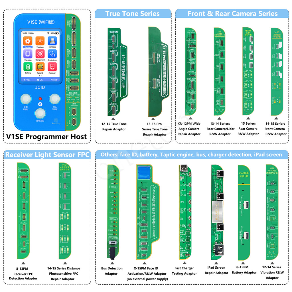NEW JCID JC V1SE V1S PRO Dot Matrix Face LCD True Tone Photosensitive ...