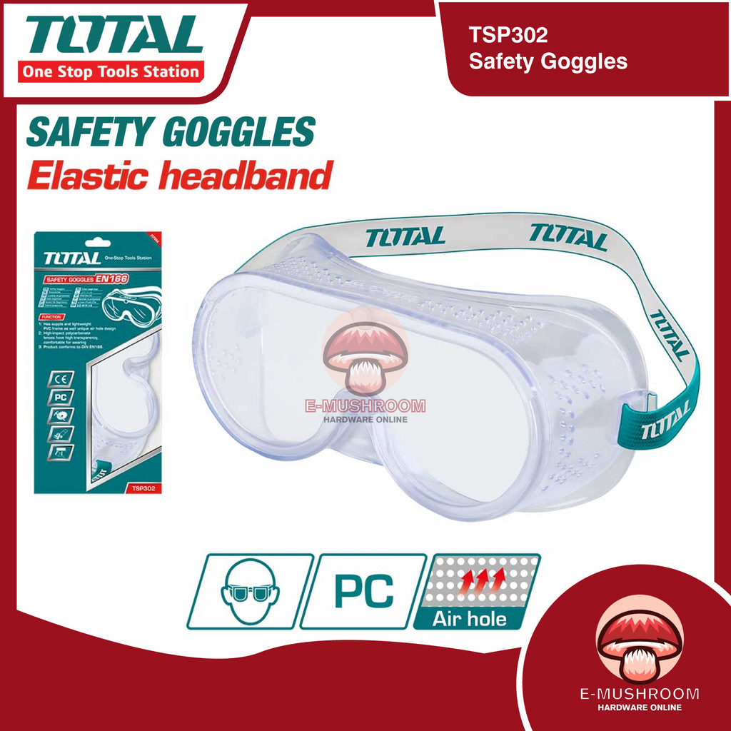 Total TSP302 Safety Goggles Polycarbonate (PC) | Shopee Malaysia