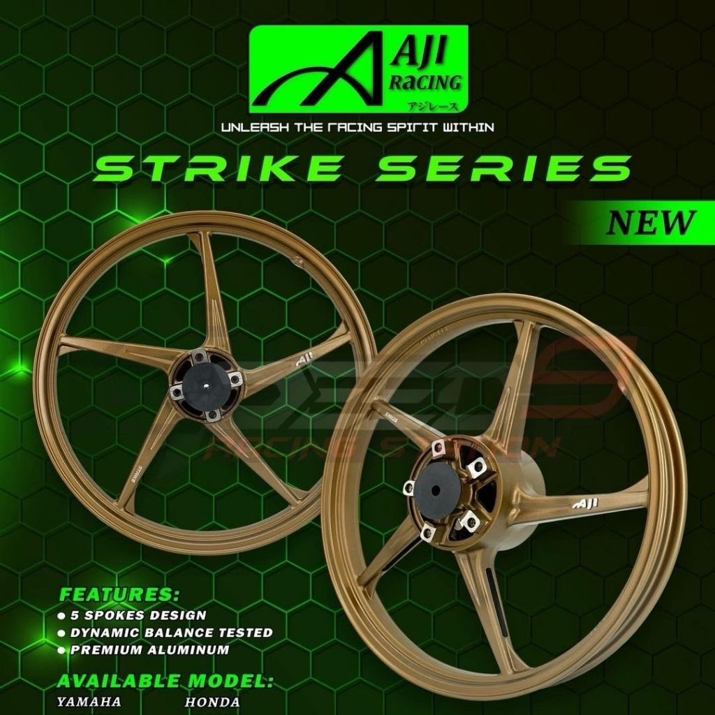 NEW AJI RACING SPORT RIM 5BATANG STRIKE SERIES RS150 RSX Y15 Y16 LC135 ...