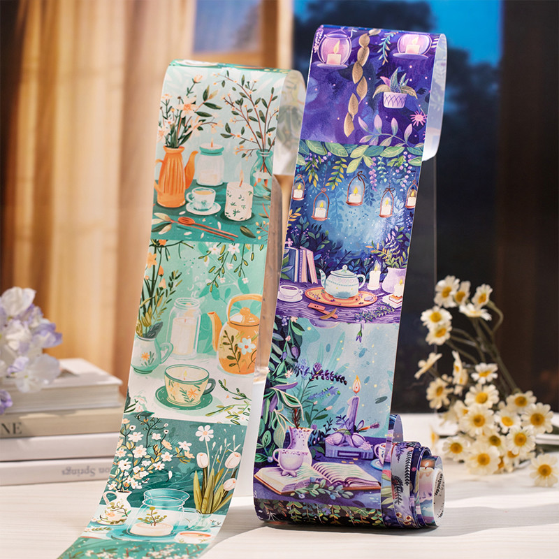 Mr. Paper 200cm/roll washi paper tape healing illustration style cat ...