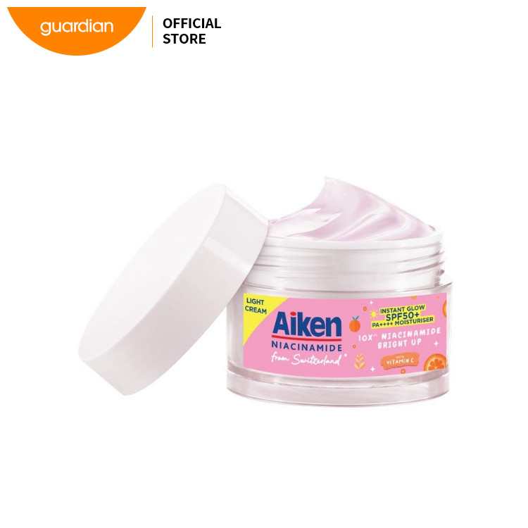 Aiken Niacinamide Bright Instant Glow Spf50+ Pa++++ Moisturiser 30G ...
