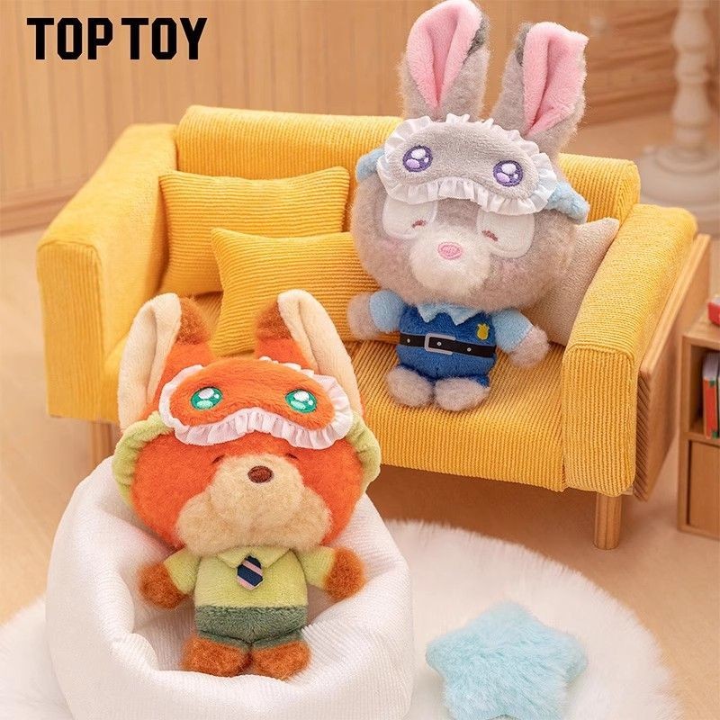 TOPTOY Disney Squinting Pajamas Series Plush Mystery Box Nick Judy Cute ...