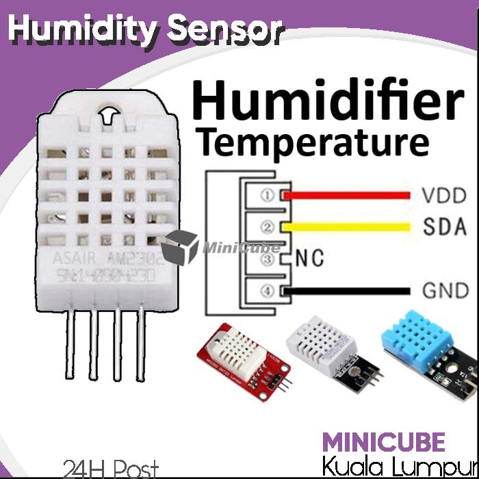 DHT11 / DHT22 / AM2302 Humidity Moisture Temperature Sensor Module ...