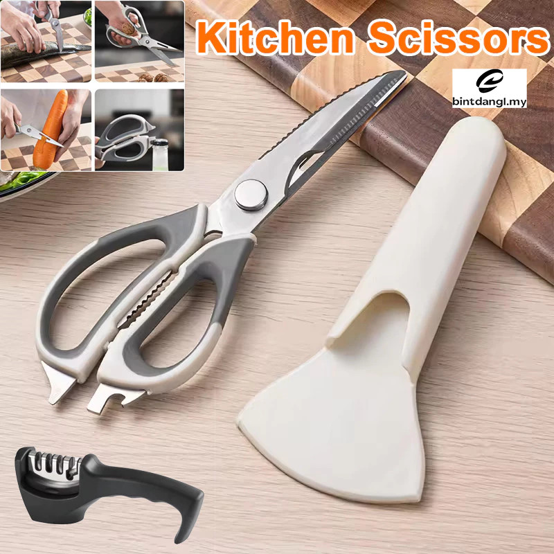 Kitchen Multifunctional Magnetic Household Strong Bone Scissors ...