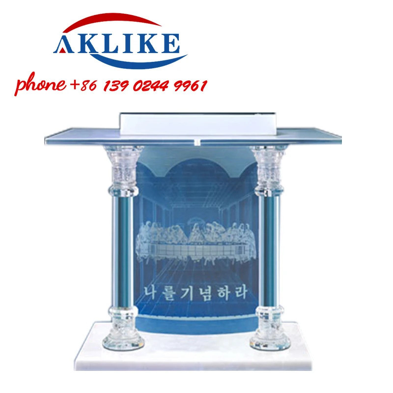 [NEW] Platform Acara Lectern 2025 Bergaya Biru Rekaan Biru Podium ...