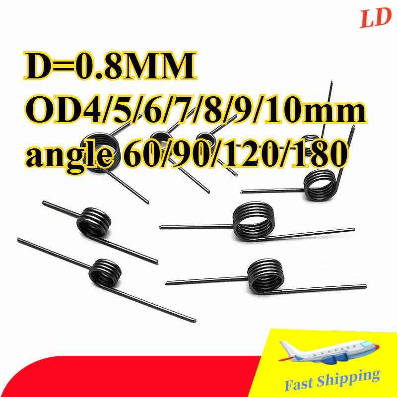 10pcs Steel V-Type Torsion Spring, Heavy Duty Helical Torque Spring for ...