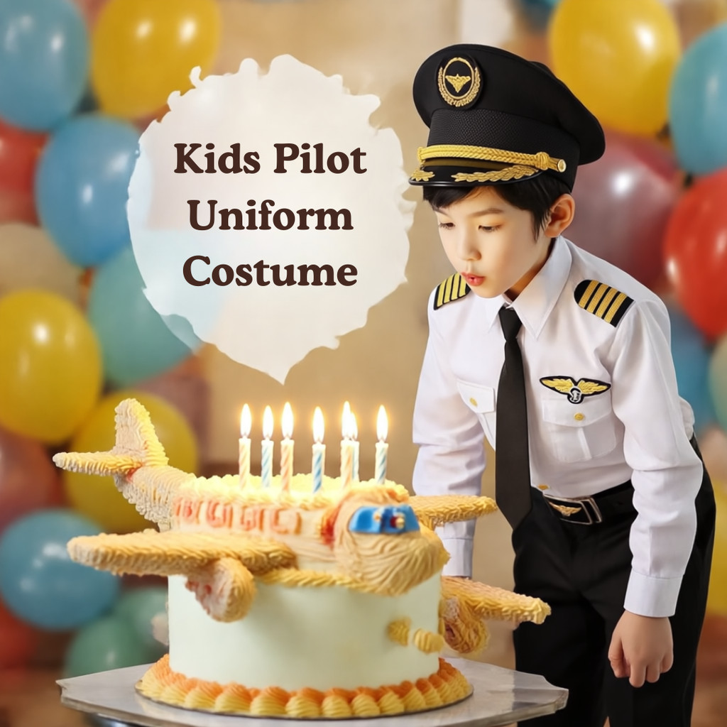 【Authentic Design】 Baju Budak Lelaki Seragam Kapten Kanak Kanak Kids ...