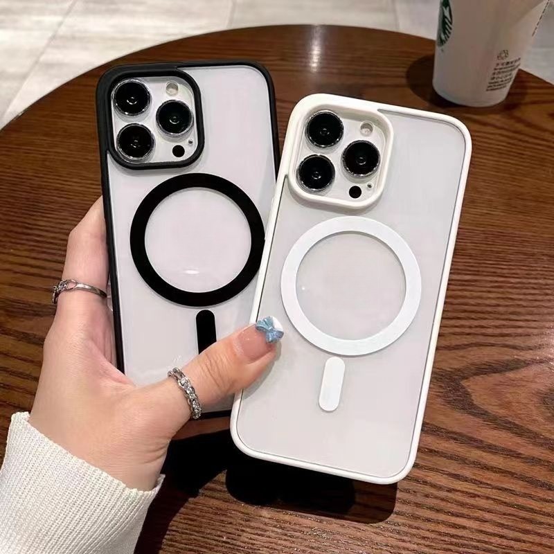 Luxury Magnetic Wireless Charger Phone Case For iPhone 17 AIR 16 15 14 ...