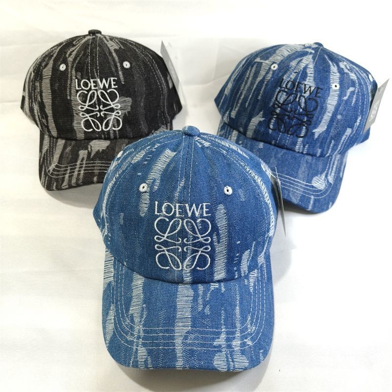 LOEWE3451 Cowboy Baseball Cap Embroidered Men Women Fashion All-Match ...