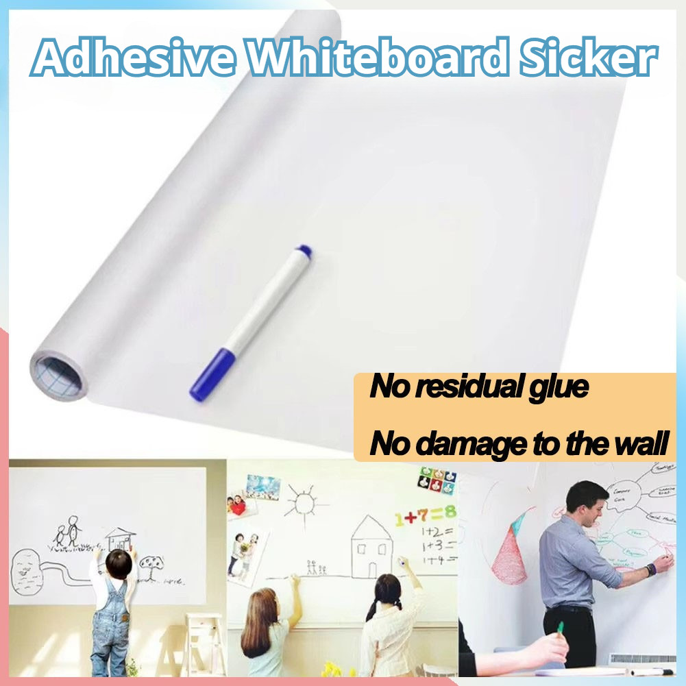 Whiteboard Adhesive Removable Teaching Erasable Office Classroom Home ...