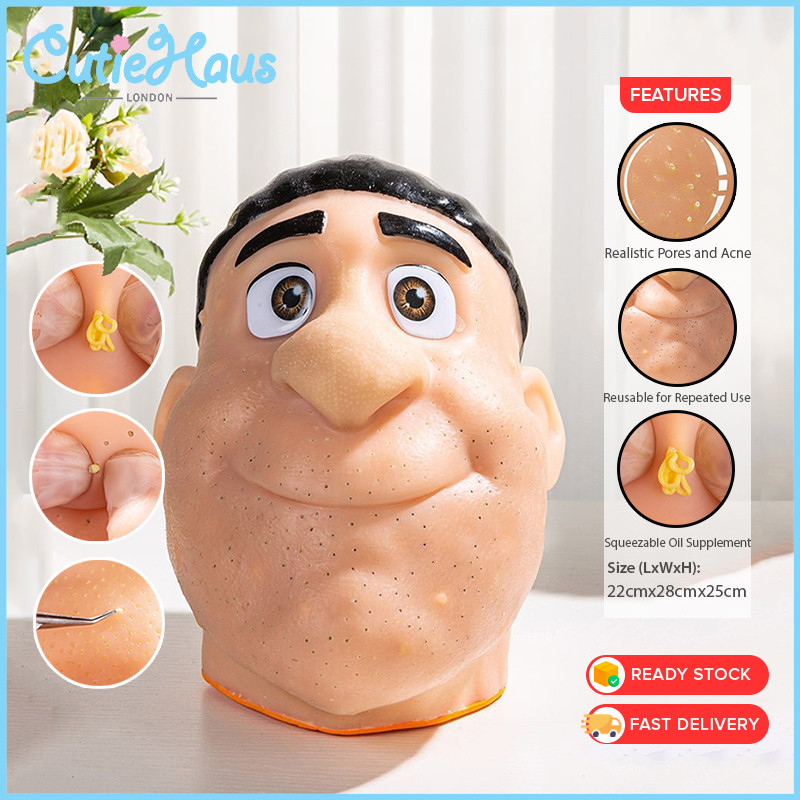 Cutiehaus Stress Relief Acne Squeeze Toy Big Head With Blackhead Acne ...