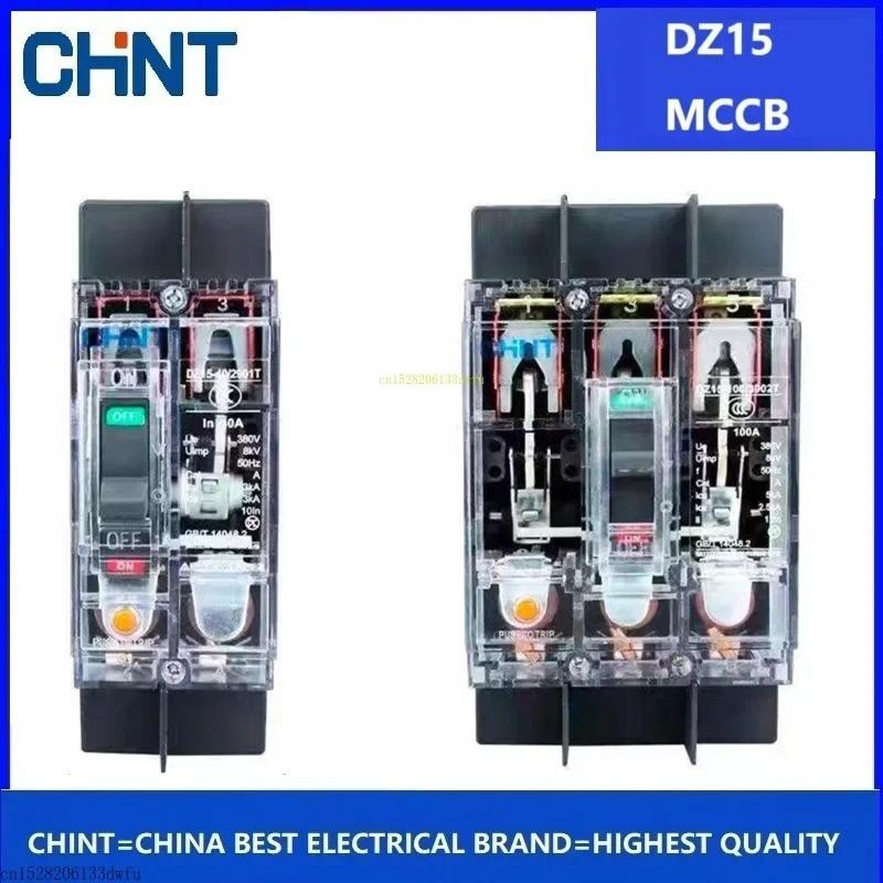 CHINT High Quality DZ15 Transparent Shell Molded Case Circuit Breaker ...