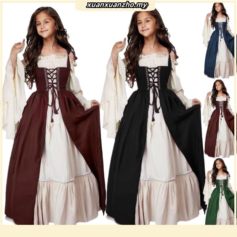 Halloween Costume Role Play cosplay Costume Women's Retro Court Two ...