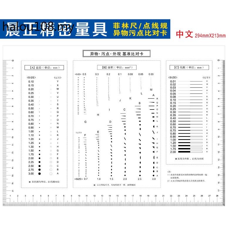 Point Ruler Ruler Point Line Ruler Stain Ruler Stain Card Film Ruler ...