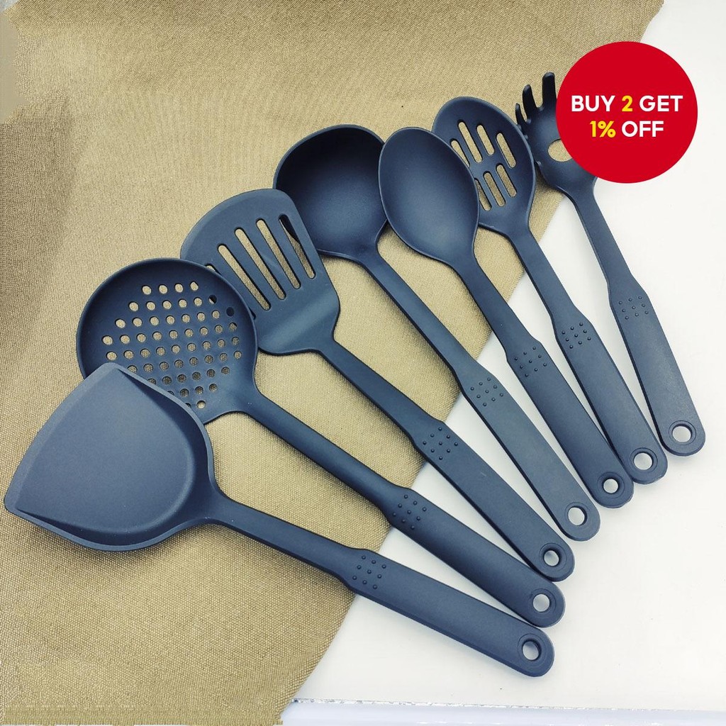 Nylon Kitchen Utensils: Denser Spatula, Scoop, Spaghetti Claw, Soup ...