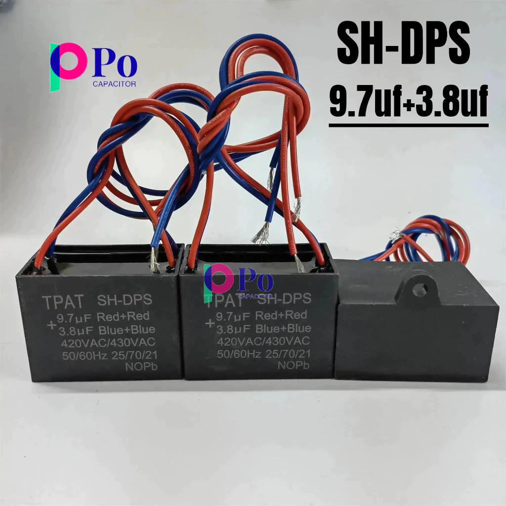 Panasonic Washing Machine Capacitor 9.7 UF+3.8 UF 4-Wire Capacitor ...