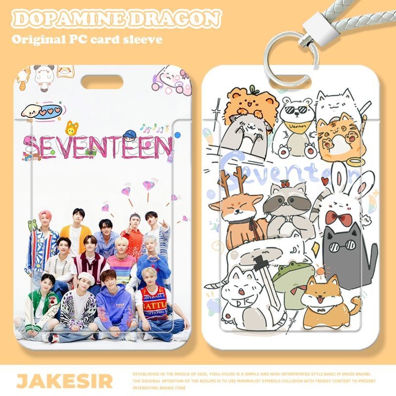 SEVENTEEN Student Slide Card Holder Lanyards & Name Tags FJTPD7490 ...