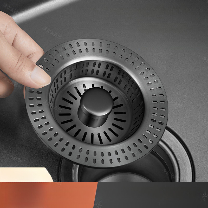 Stainless Steel Kitchen Sink Drain Plug Filter Mesh Bounce Core Filter ...