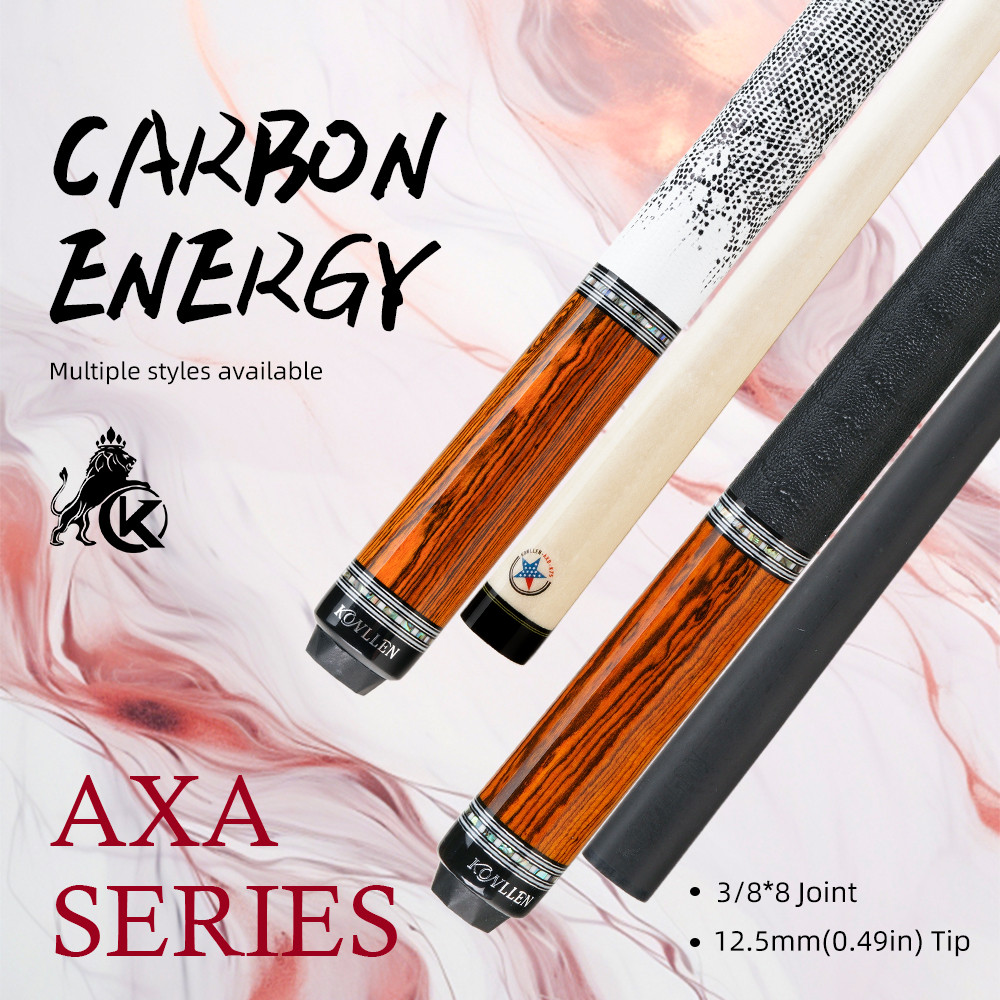 KONLLEN Carbon Fiber Pool Cue Handmade Inlay Cues Stick Professional ...