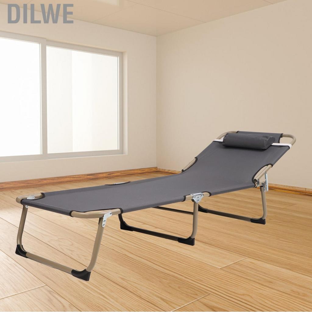 Dilwe Camping Cot for Adults Portable Folding Bed with 4 Adjustable ...