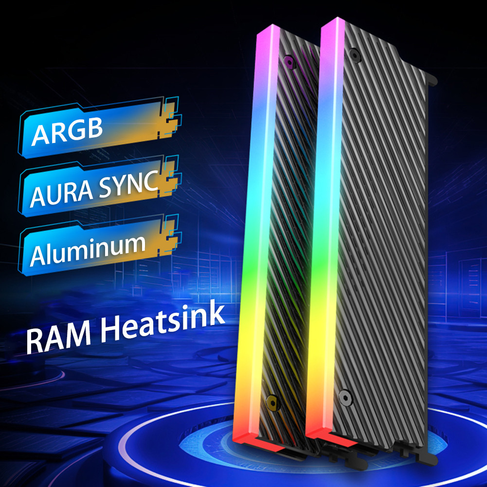 [encounterr.my] 5V 3PIN ARGB DDR Memory RAM Cooler Aura Sync PC Memory ...