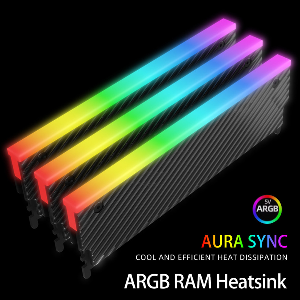 [encounterr.my] 5V 3PIN ARGB DDR Memory RAM Cooler Aura Sync PC Memory ...