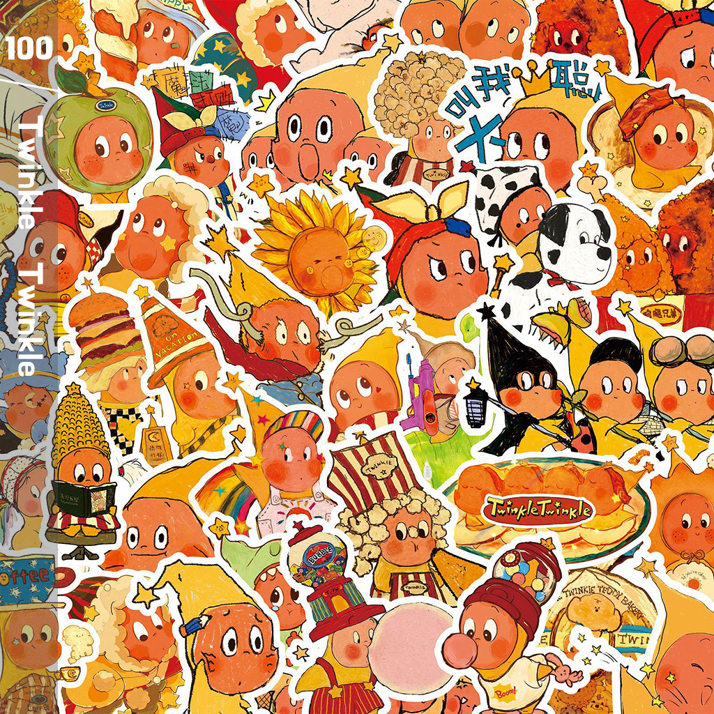 Y&P| Twinkle Twinkle Stickers Set Cartoon Graffiti Waterproof Decals ...