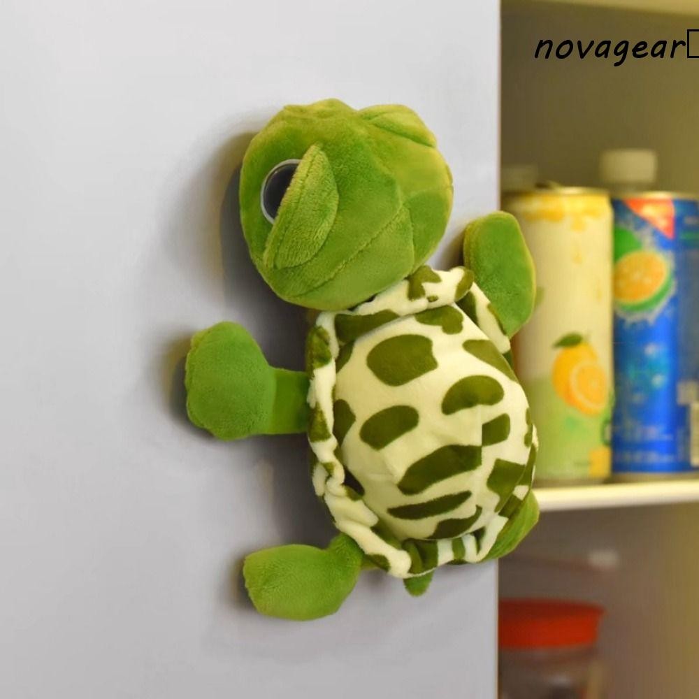 NOVAGEAR Turtle Fridge Magnet, Anti-collision Simulation Tortoise Plush ...