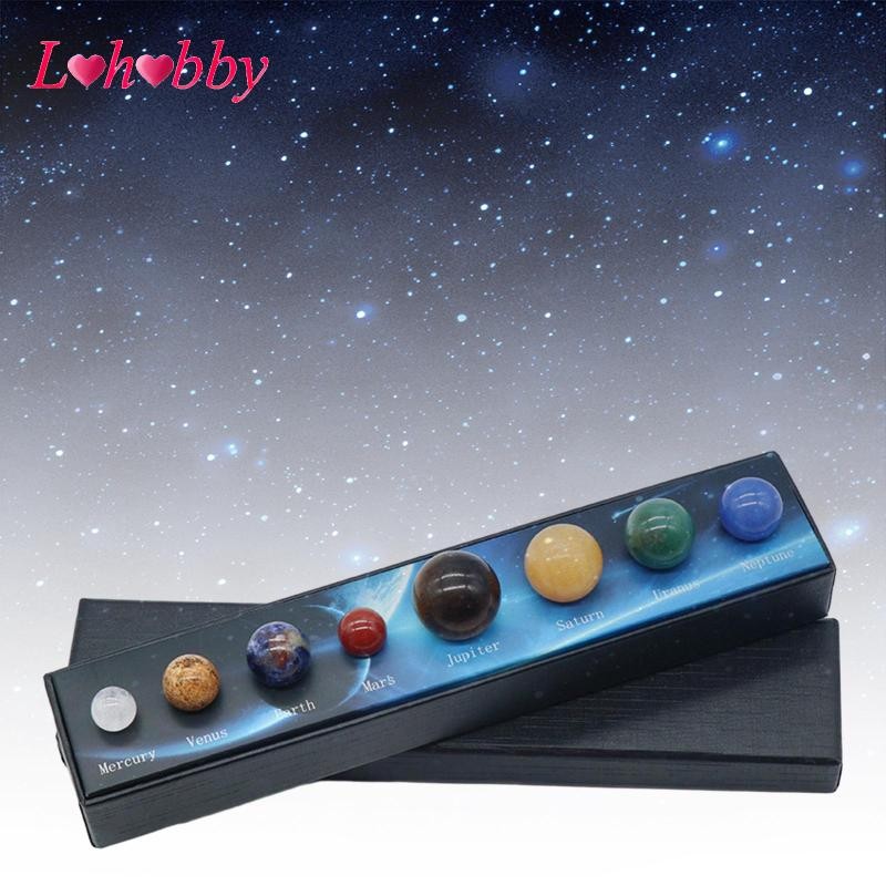 Lohobby Eight Planets Stones Kids Solar System Planets Handmade for ...