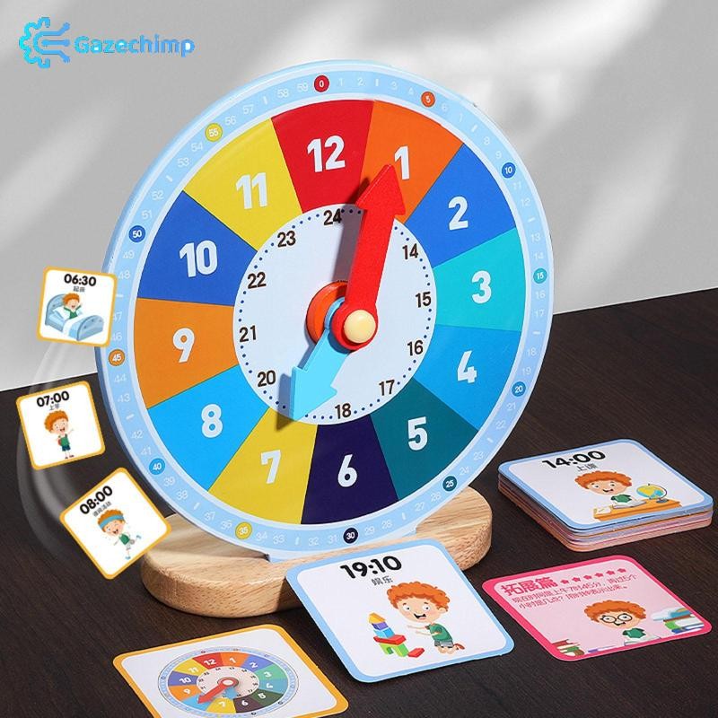 [Gazechimp] Montessori Seconds Telling Time with Flashing Cards Wall ...