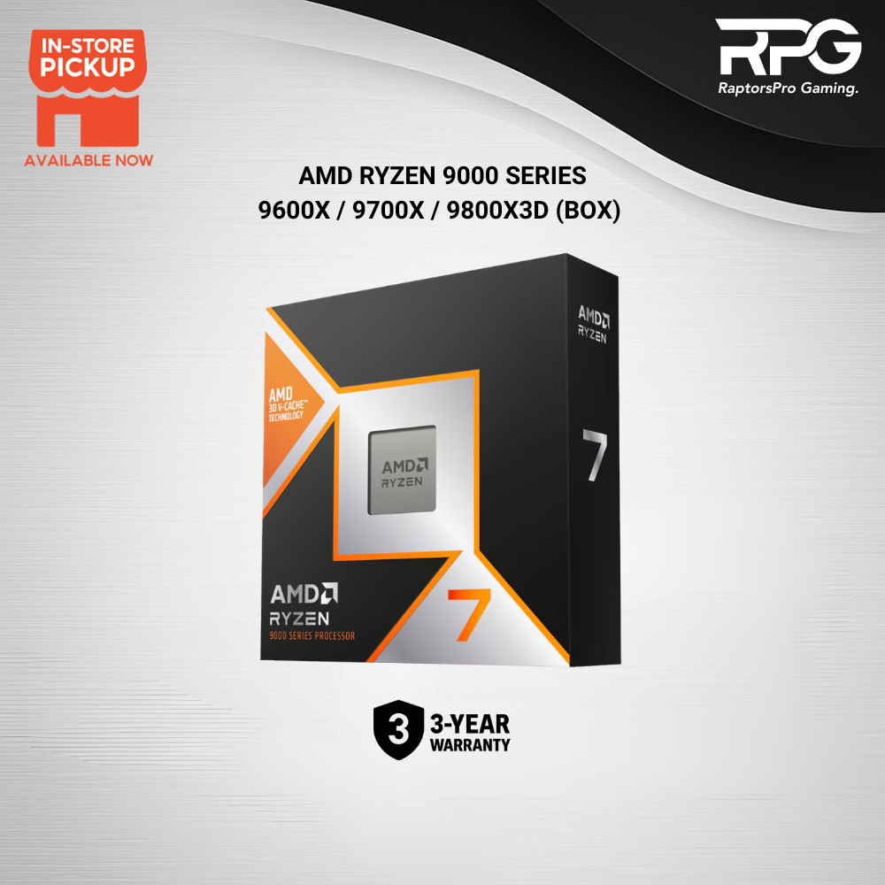 (BOX UNIT) BRAND NEW AMD RYZEN 7 9800X3D / 9700X / RYZEN 5 9600X AM5 ...