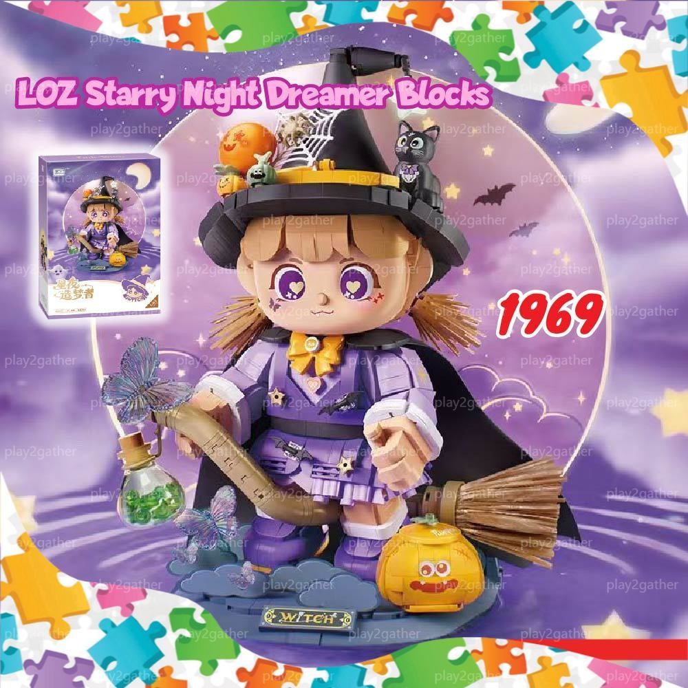 【LIGHT】LOZ 1969 Mini Blocks Starry Night Dreamer Puzzle Toy DIY ...