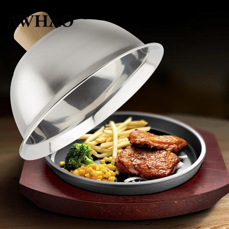 AWHAO Cheese Melting Dome Sturdy Burger Cover for Hamburger BBQ Indoor ...