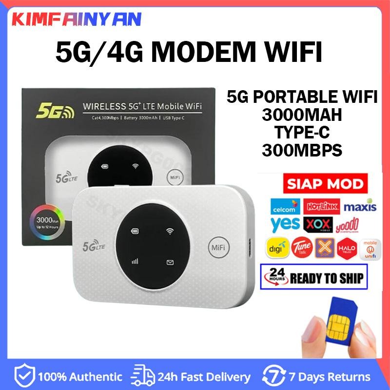 【Model Terbaru 2025】5G/4G Mini Wifi Portable Pocket Poket Sim Card Wifi ...