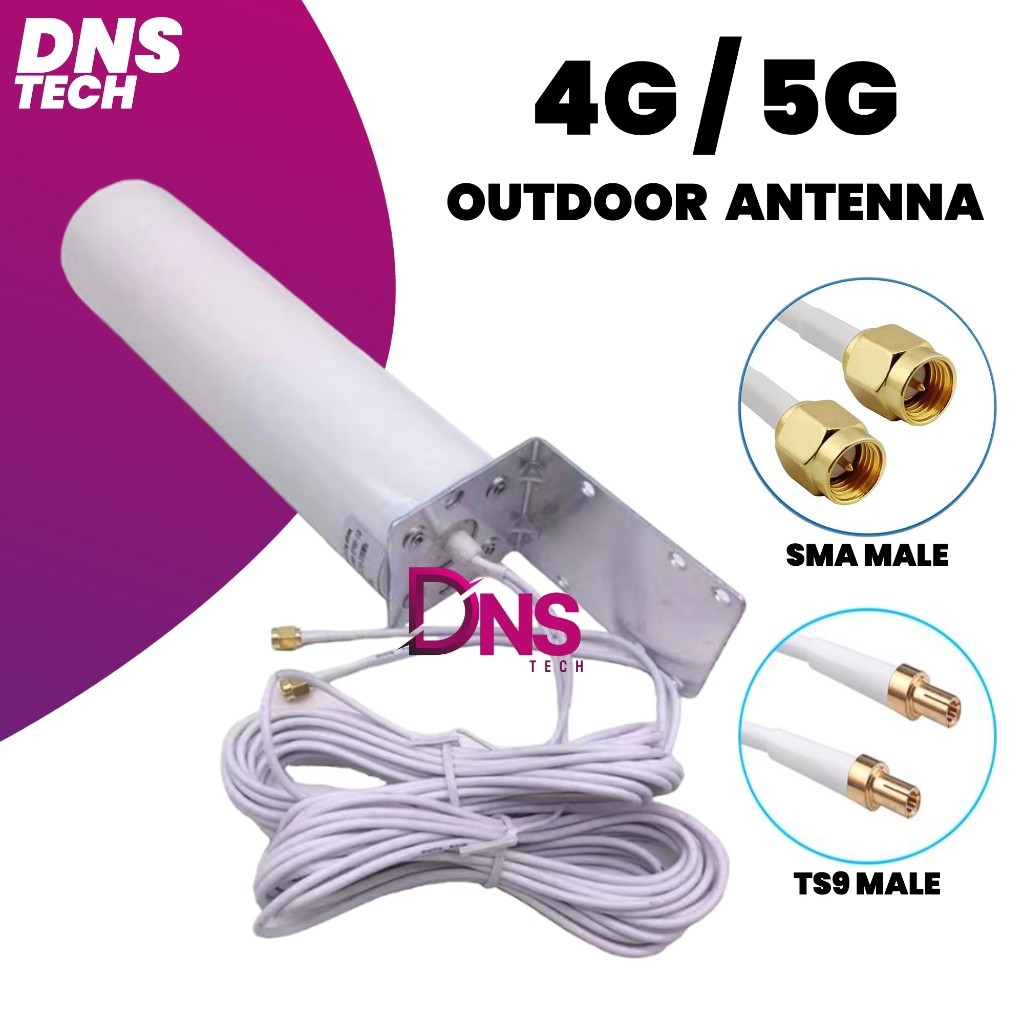 4G LTE 5G SMA / TS9 External Antenna 10 Meter Length Outdoor Antenna ...