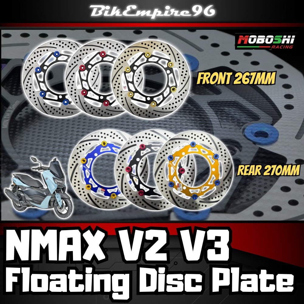 NMAX V2 V3 Floating Disc Brake MOBOSHI Front And Rear Disc Better ...