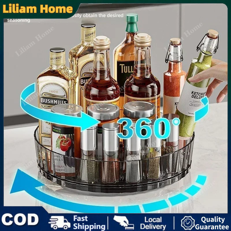360 Rotating Seasoning Storage Tray Multifunction Pantry Cabinet ...