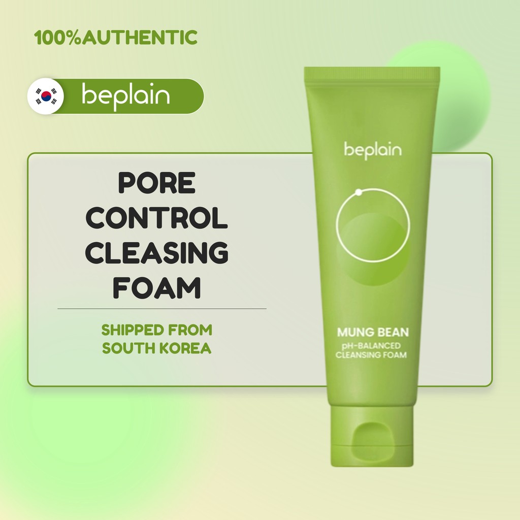 [Beplain] MUNG BEAN pH-BALANCED CLEANSING FOAM 80ml | Gentle Scent-free ...